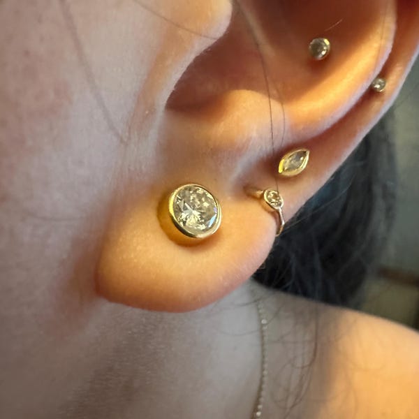 16g 8mm Steel Eye of Horus Rook Eyebrow Piercing Curved Externally ...