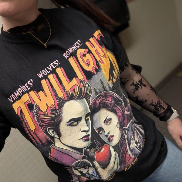 Twilight Mug Gothic Vampire Coffee Cup Edward Bella Jacob Gift Retro ...