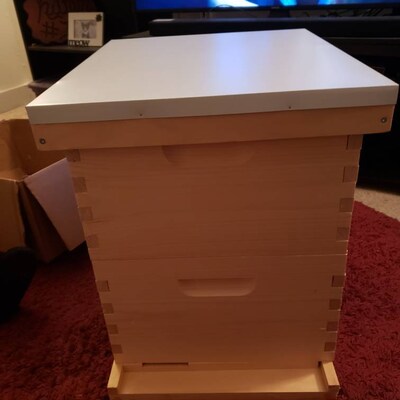 Bee Hive 10 Frame Langstroth 2 Deep Brood Boxes & 3 Medium Super Boxes ...