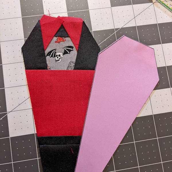 A Ring of Coffins - English Paper Piecing / EPP Template PDF With Bonus Occupied Coffin Paper ...