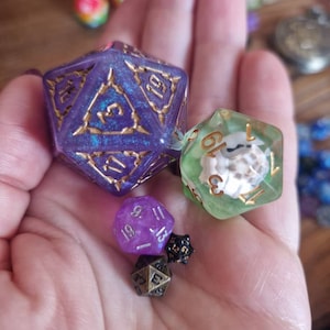 Gothic Temporal Dice Set full Dungeons and Dragons DND Dice Set Role ...