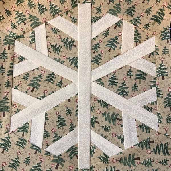 Snowflake Paper Pieced Pattern - Etsy