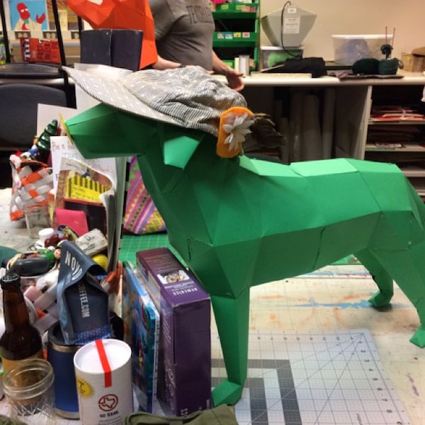 Labrador Dog, Printable Papercraft Template. "man's Best Friend ...