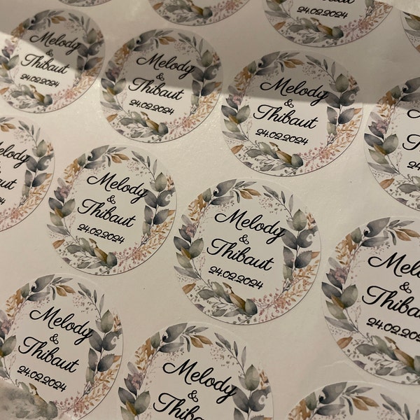 100 Models / Personalized Self-adhesive Labels 3 or 4 or 5 or 6 Cm / A4 ...