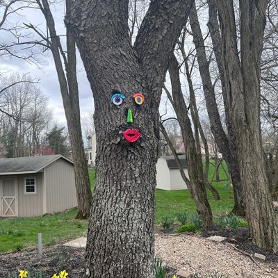 Tree Facetree Decoration Gift Ideas,garden Art Outdoor Decor Yard Art ...