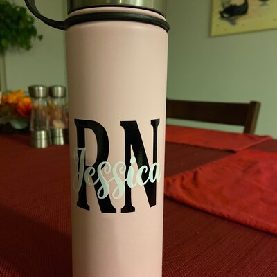DECAL Personalized RN Name Vinyl Decal Sticker Custom Registered Nurse ...