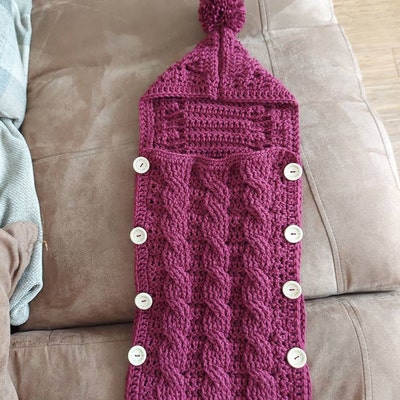 PATTERN, Crochet Swaddle Pattern, Cable Crochet Pattern, Crochet Infant ...