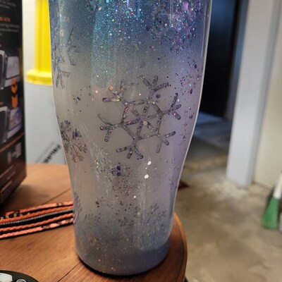 Snowflakes Tumbler - Etsy