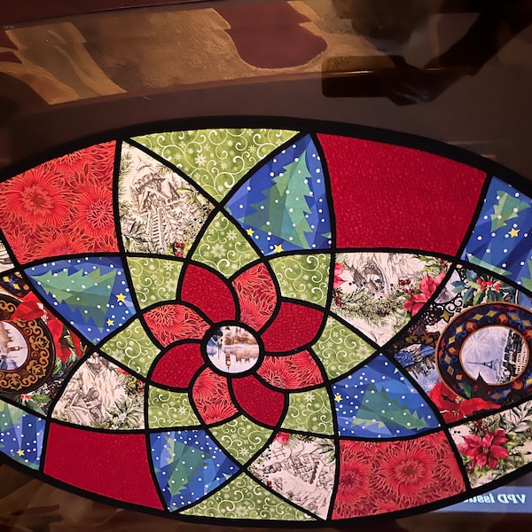 Sunny Dream 2 Tablerunner Pattern - Stained Glass Technique - Etsy
