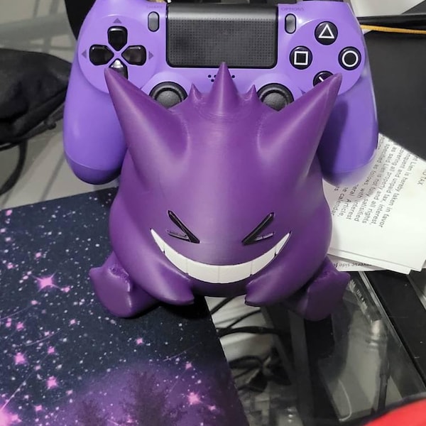 3D Printed Gengar Pokemon Controller Stand, Gaming Decor - Etsy