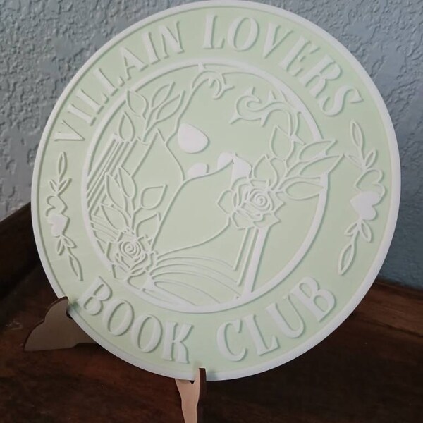 Book Club Library Signs Various Trope Designs for Bookshelf Decor or ...