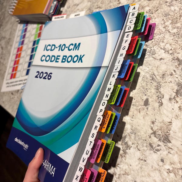 2026 ICD-10-CM - Tabbing System | Medical Coding Tabs | Book Tabs (book NOT Included) - Etsy