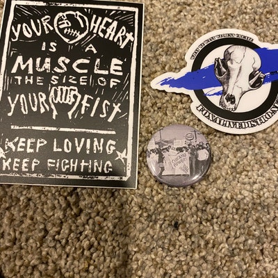 Your Heart is A Muscle Punk Sticker - Etsy