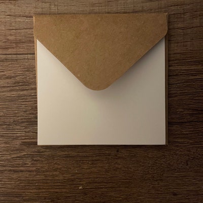 Kraft Mini Envelopes, Blank Mini Cards, Advice Cards, Set of 10 - Etsy