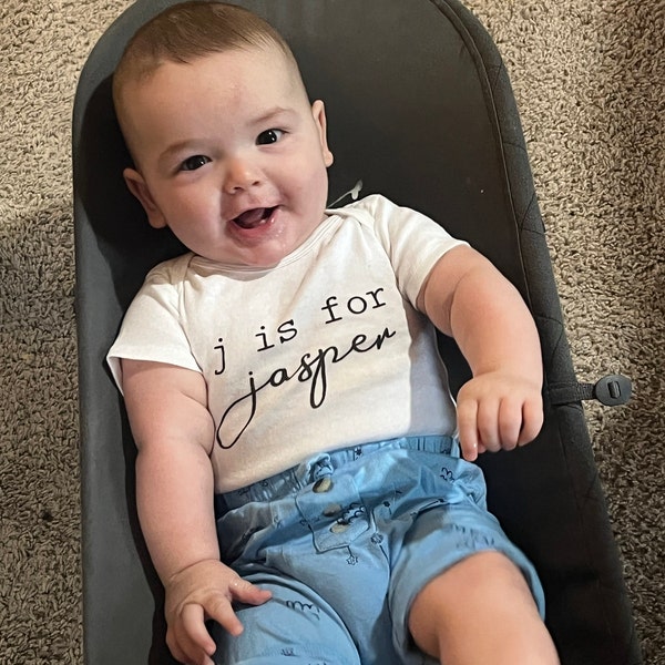 Personalized Baby Boy Onesie® Boy Cute Custom Onesie® Boy Name Onesie ...