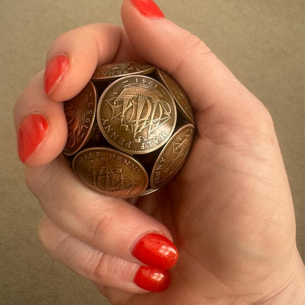 Jenny Wren Bronze Farthing Coin Ball. Different Dates Available. 70th ...