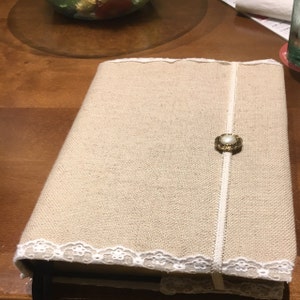 Gold book cover book case Bible cover Bible case lace | Etsy