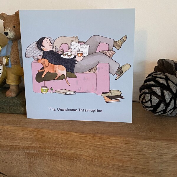 GIGGLE AND CHIPS A Friendly Funny Card .three Friends Having a Laugh ...