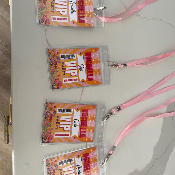 Personalised Party Lanyards Festival Decor Hen Do - Etsy UK