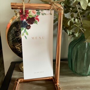 COPPER TABLE NUMBER Stand/display s-frame Tall | Etsy