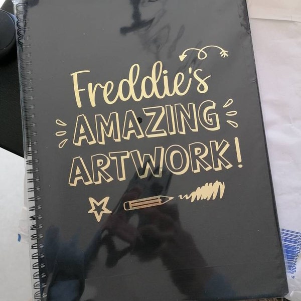 A4 Personalised Drawing Sketchbook Artist Book Teenage Doodle Book - Etsy