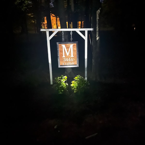 Custom Hanging Yard Sign, Handmade Sign, Personalized Address Sign ...