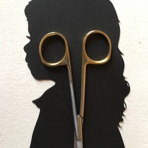 Custom Hand Cut Silhouette Portrait Art Custom Profile Silhouette by ...