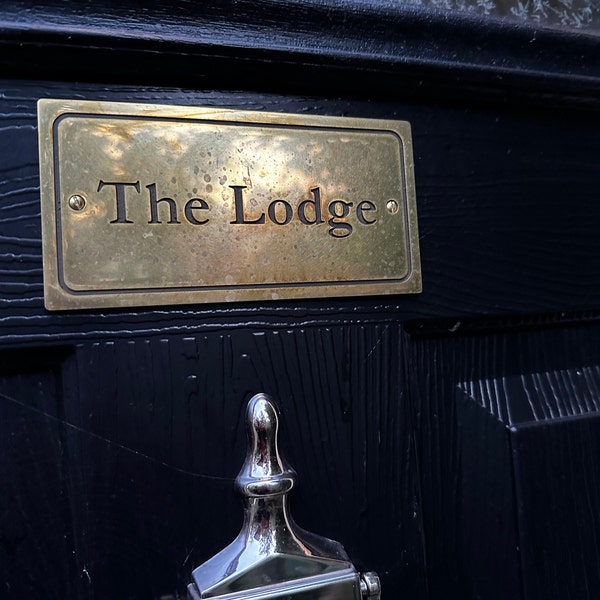 Engraved Brass Plaques - Solid Brass - Name Plates - Custom House Signs ...