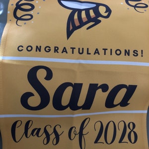 Custom College Bound Yard Flag, Custom College Sign, College Garden ...