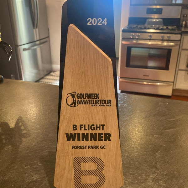 Solid Wooden Trophy, Personalized Irregular Shape Bespoke Award for ...