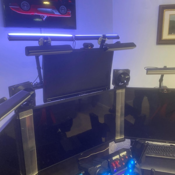 Govee LED Smart Light Bar Mount for 8020 Sim Rig - Adjustable, Multiple ...