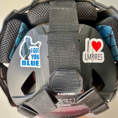 I Got You Blue Sticker, Catcher's Mask, Helmet Sticker, Umpire Sticker ...