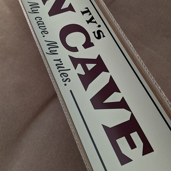 Game Always on Sign, Personalized Man Cave Name Sign, Custom Sports ...