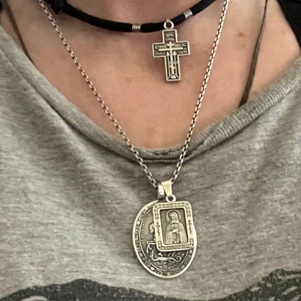 Saint Elias Ilya Anhänger Symbol Halskette. Religiöses Geschenk ...