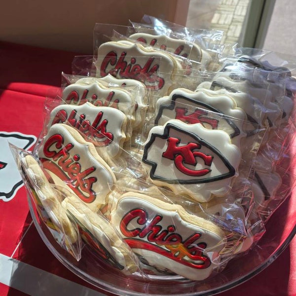 Kansas City Chiefs Cookies - Etsy