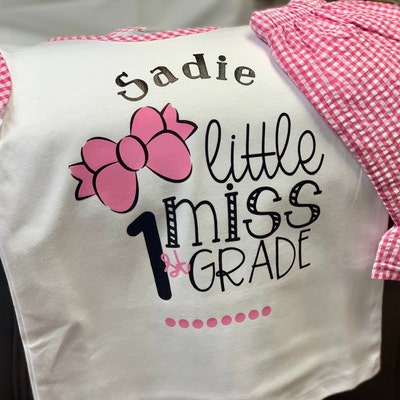 Back to School, Little Miss 1st Grade SVG, School Cut File, School ...