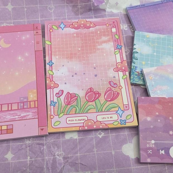 Dreamy Thoughts Cute Aesthetic Sticky Notes - Etsy