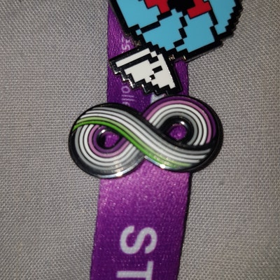 Infinitely Aroace Pin Subtle Asexual Aromantic Pride Accessory Aceflux ...