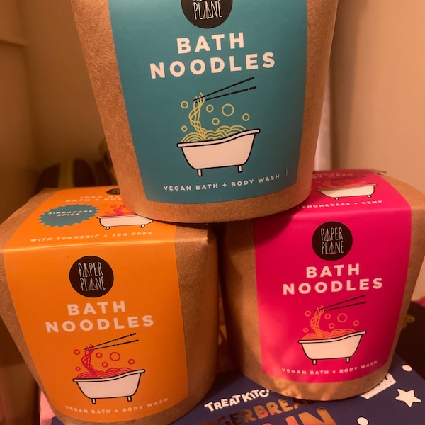 Bath Noodles - 100% Natural and Vegan Body Wash - Etsy