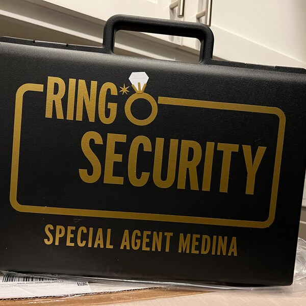 Ring Security Case, Ring Bearer Briefcase for Wedding, Ring Security ...