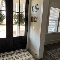 Wood Hello Sign for Wall Decor Entryway Decor Family Room and Living ...