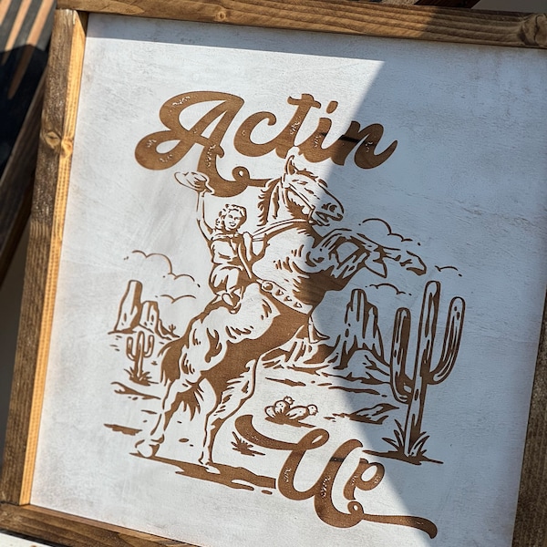 Actin' up Cowgirl Western Instant Digital Download | Trendy Western ...