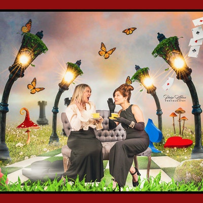 Wonderland Digital Background Photography, Alice Fairytale Digital ...