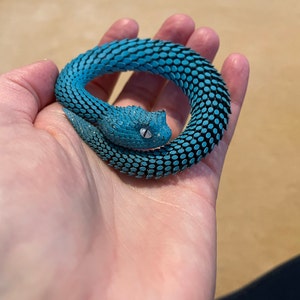 Snake Figure Toy Animal Articulated Model Viper Large - Etsy