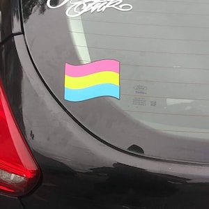 Gay Pride Flag Decal Gay Pride Flag Layered Vinyl Sticker - Etsy