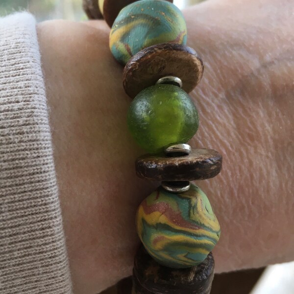 The Importance of Individuality Double Bracelet Pearl, Peruvian Opal ...