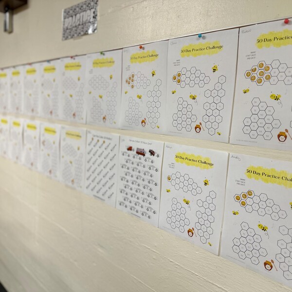 Music Lesson Plan Practice Sheet Student Musician Log Digital Download ...