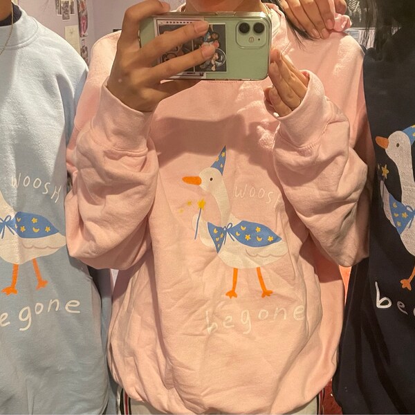 Goose Wizard Begone Spell Unisex Sweatshirt - Etsy