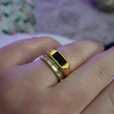 Vintage Pearl Ring Tarnish Free Ring Waterproof Ring Shell Pearl 18K ...