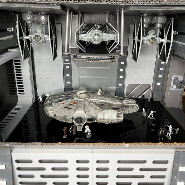 Star Wars Death Star SPACE WALLS Diorama for 1/12 Scaled Figures. - Etsy